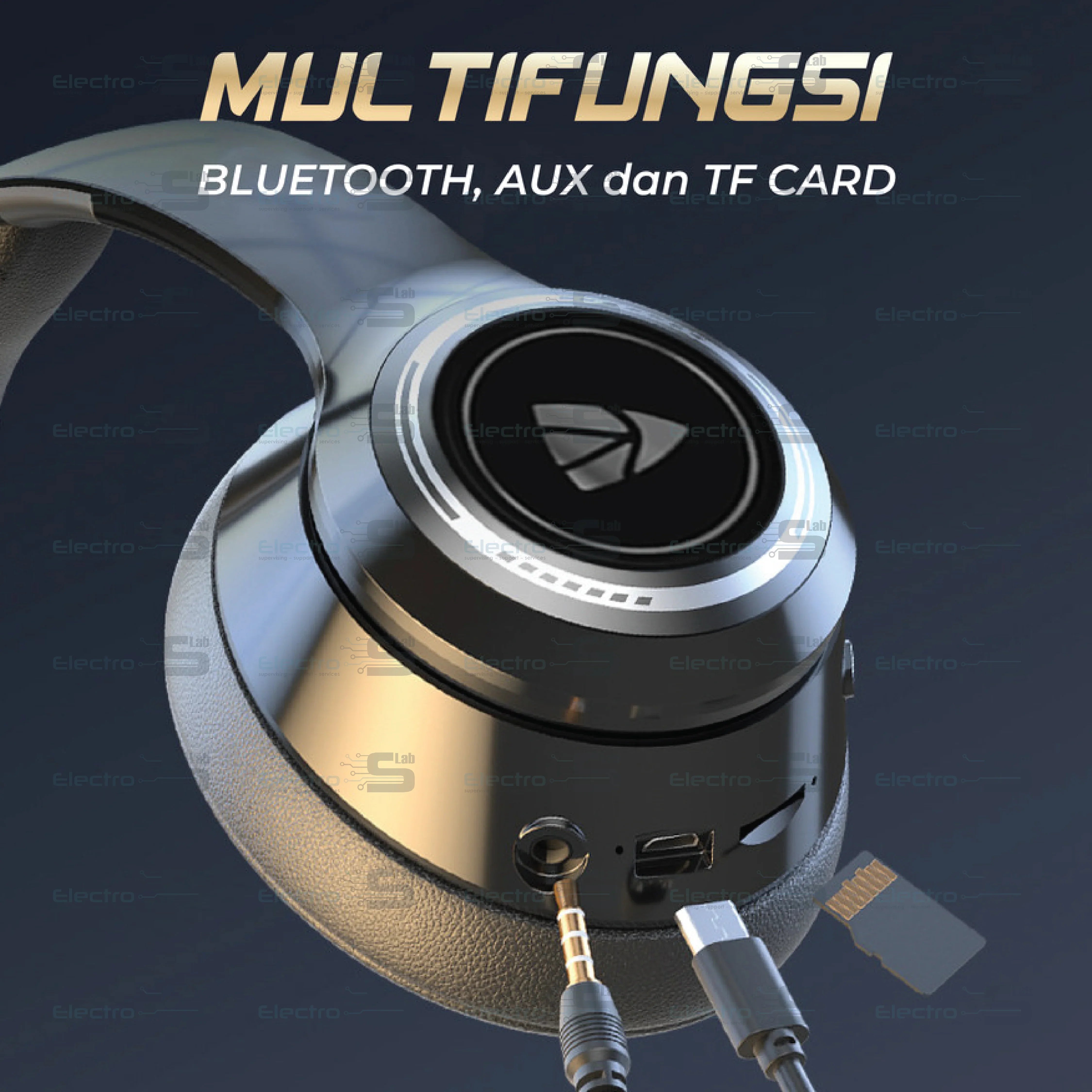 KISONLI A8 BLUETOOTH TYPE-C AUX RGB HEADSET – Electroslab