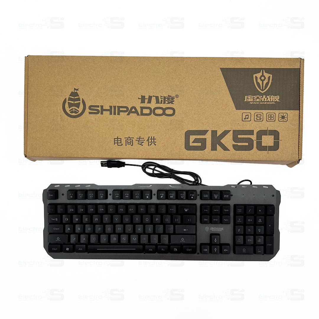 Gaming wired KEYBOARD SHIPADOO GK50 usb – Electroslab