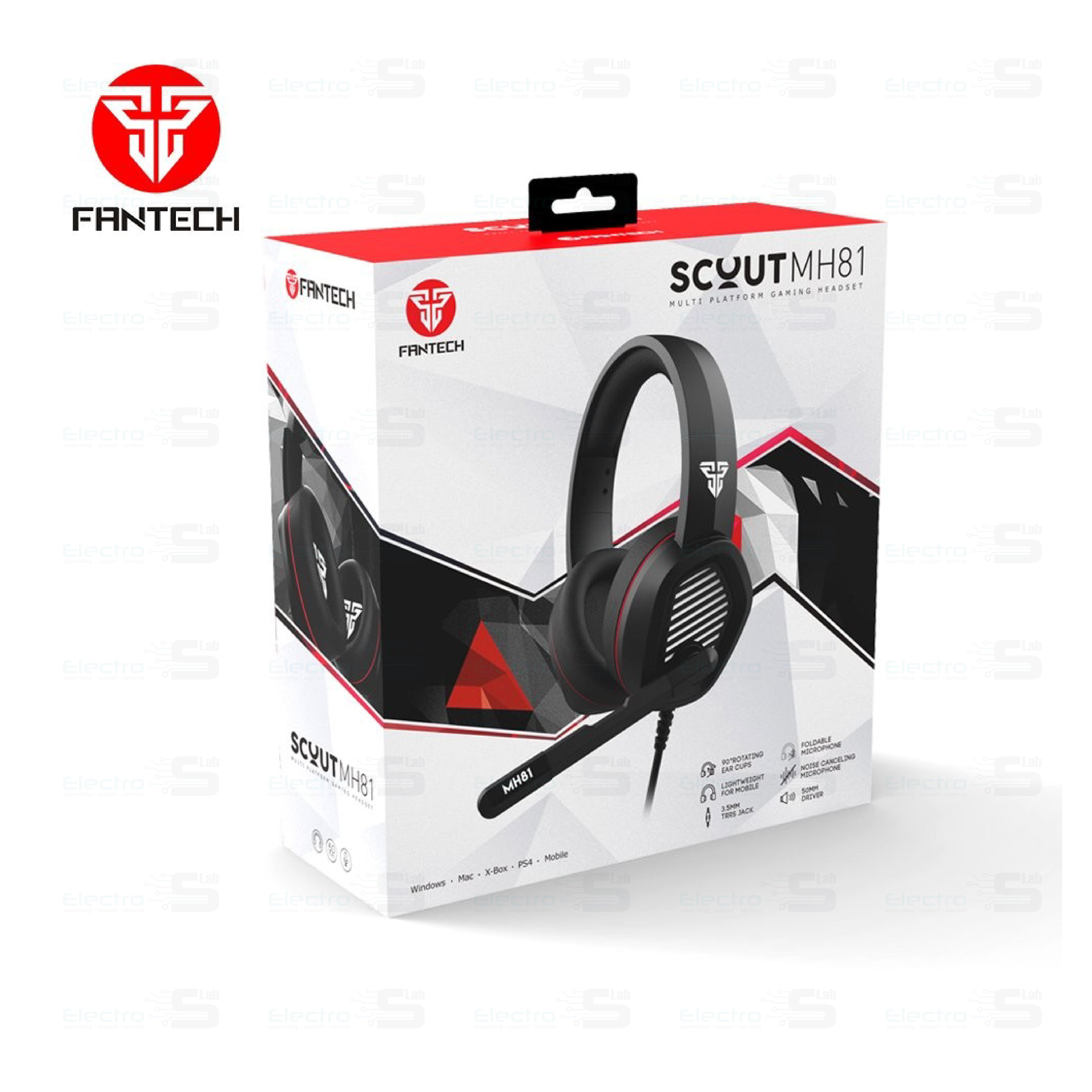 HEADSET GAMING FANTECH MH81 SCOUT – Electroslab