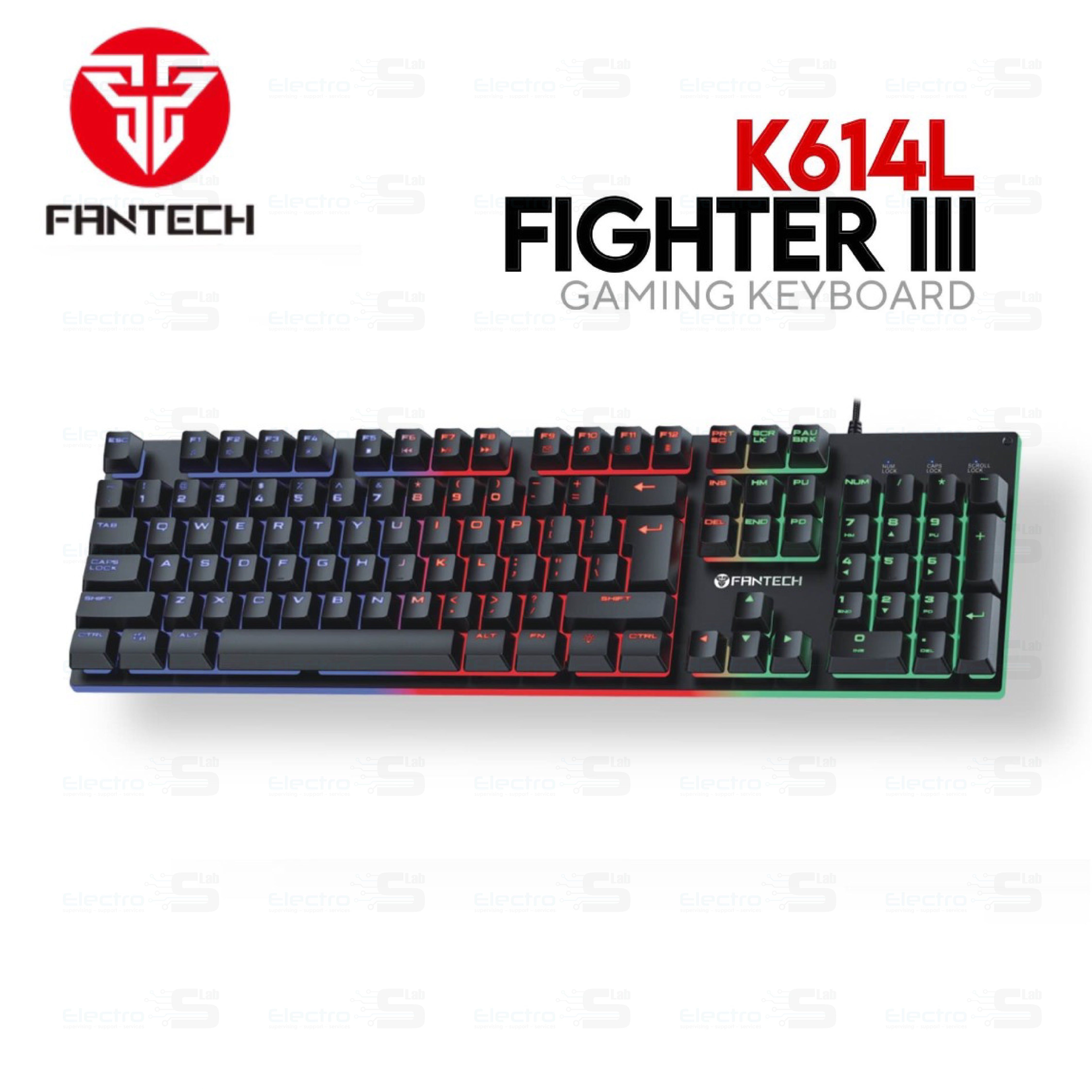KEYBOARD GAMING FANTECH K614L FIGHTER III RGB BLACK – Electroslab