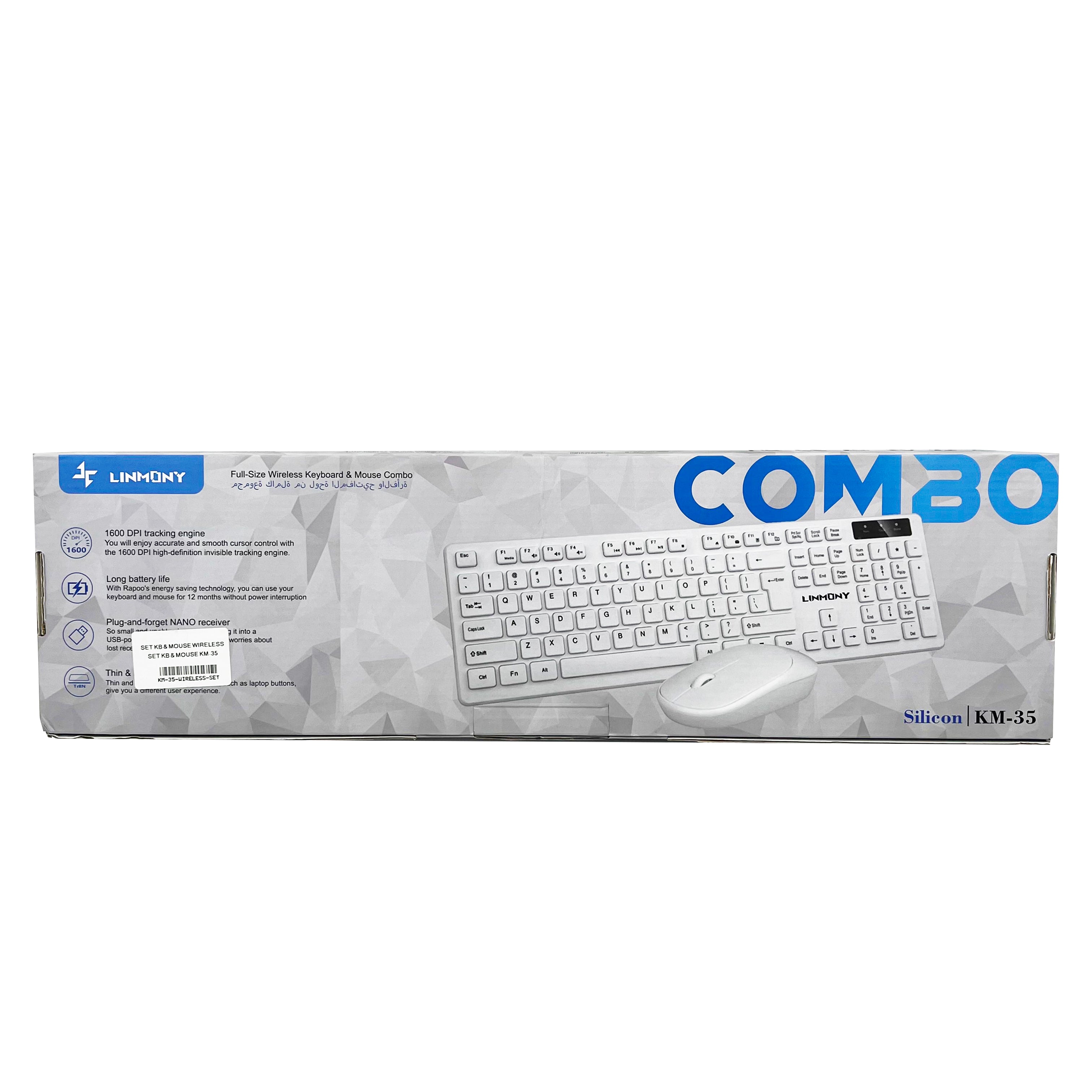 Combo Linmony Wireless Keyboard And Mouse KM-35 – Electroslab