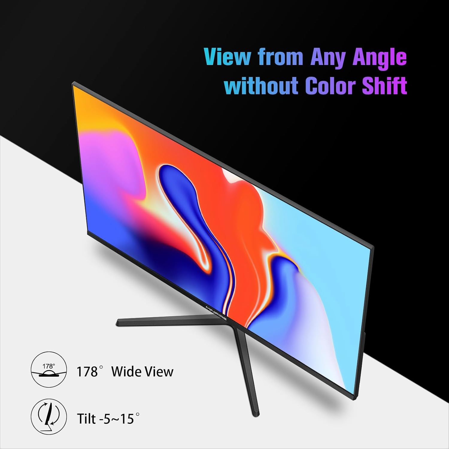 Brand New Monitor MINIFIRE 24 inch 100HZ FHD IPS HDMI USB-C MF24X3 ...