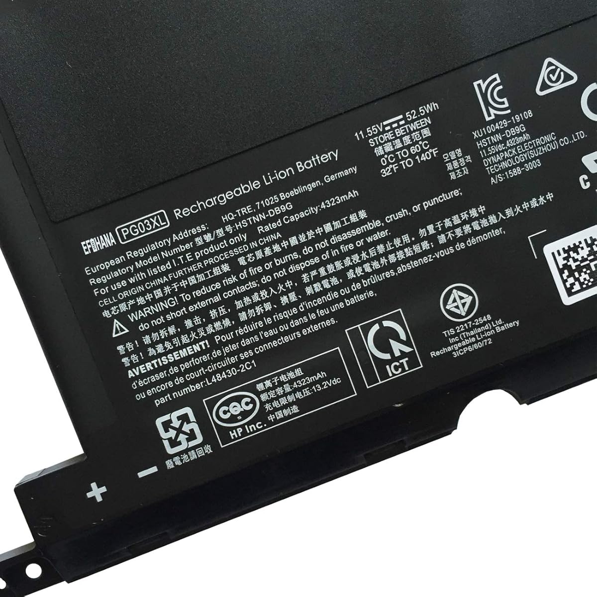 Battery For Laptop HP ORIGINAL PG03XL Type-A For HP Pavilion Gaming 15 ...
