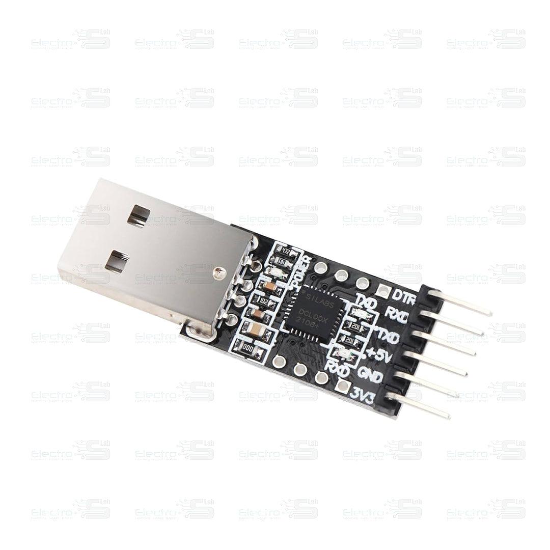 CP2102 USB 2.0 to TTL UART Module 6Pin Black – Electroslab