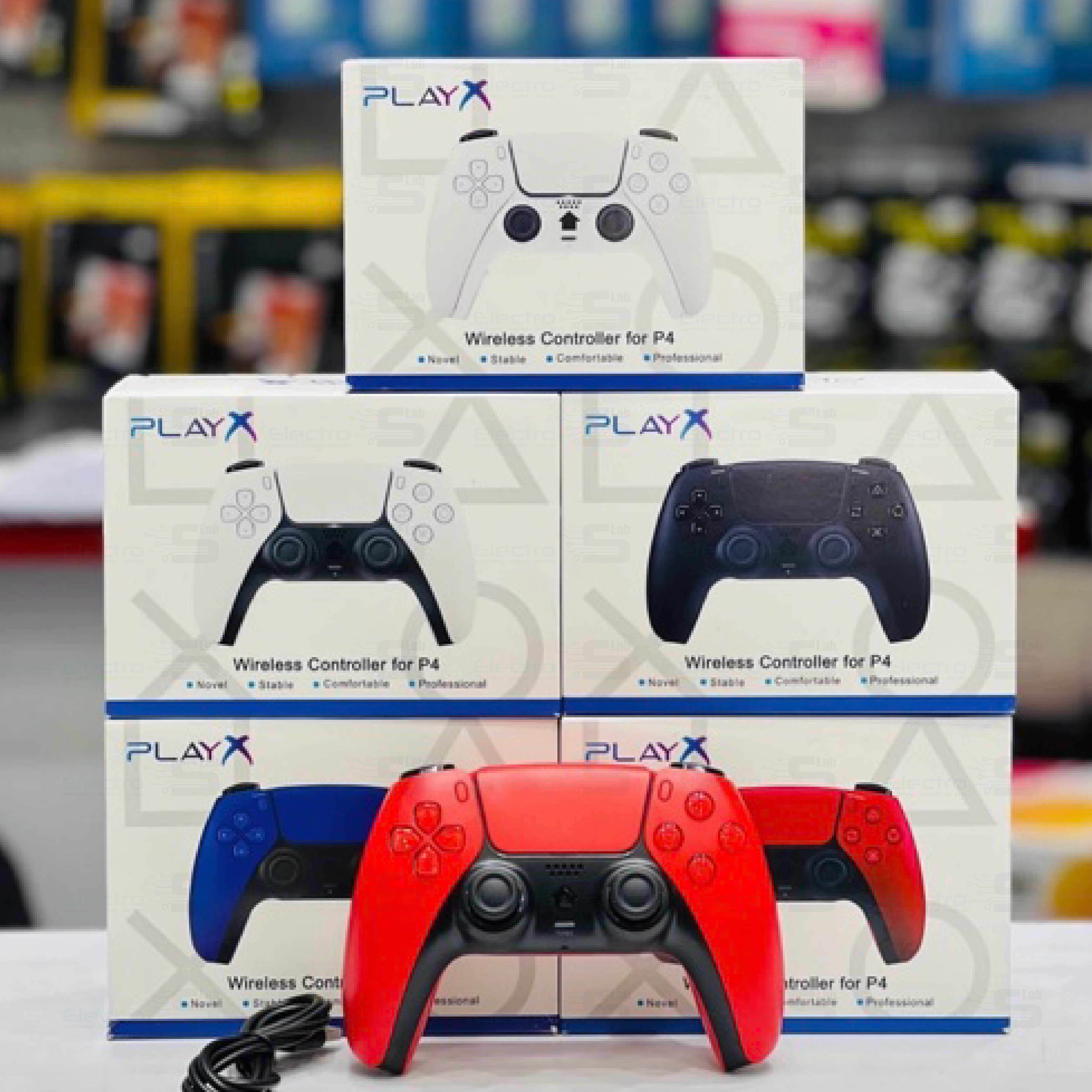 PlayX Joystick controller Wireless For PS4 Blue/Red/Pink/Black ...