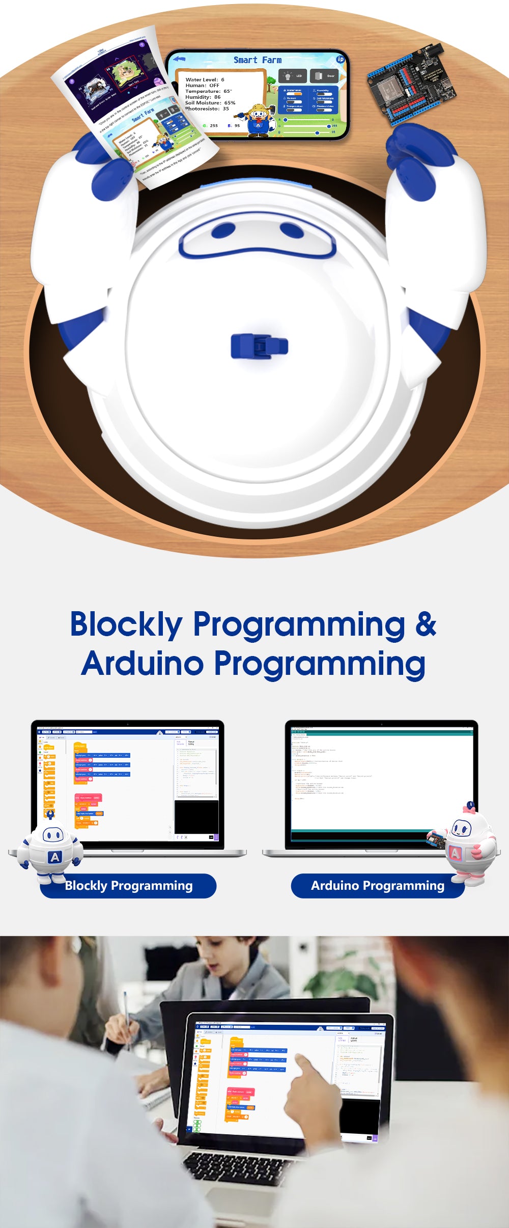 ACEBOTT Easy-Plug ESP32 IoT Smart Farm Starter Kit – Electroslab