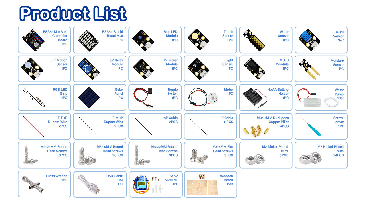 ACEBOTT Easy-Plug ESP32 IoT Smart Farm Starter Kit – Electroslab