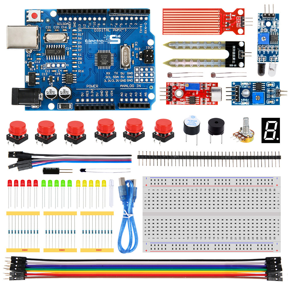 Ultra Basic Starter Kit for Arduino UNO DIY Kit – Electroslab