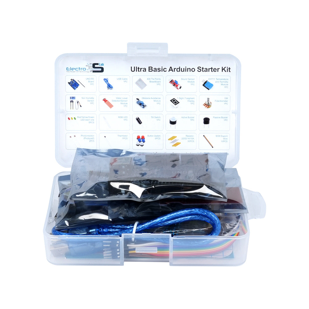 Ultra Basic Starter Kit for Arduino UNO DIY Kit – Electroslab