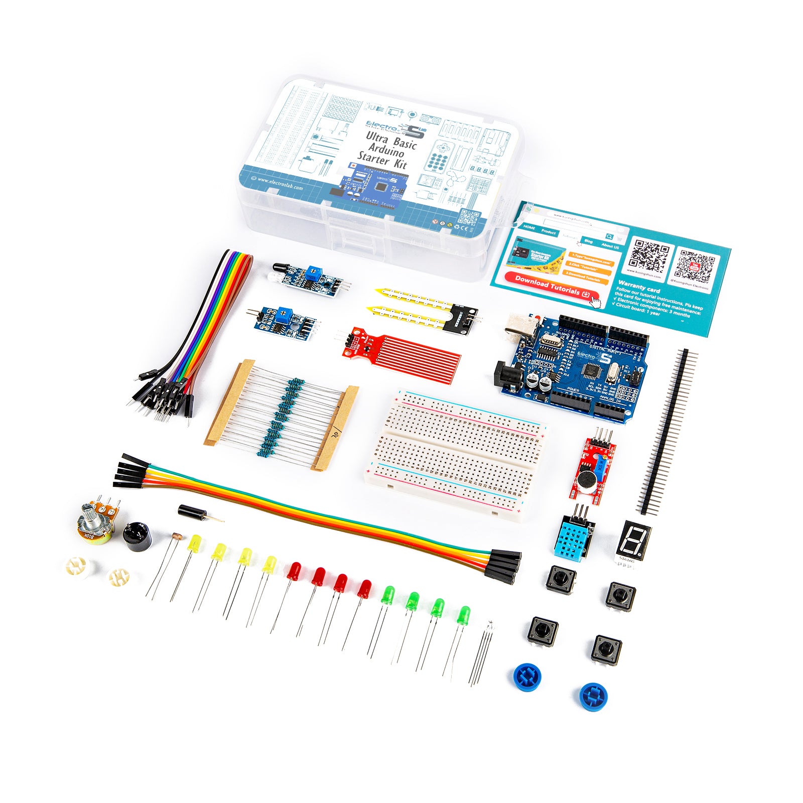 Ultra Basic Starter Kit for Arduino UNO DIY Kit – Electroslab