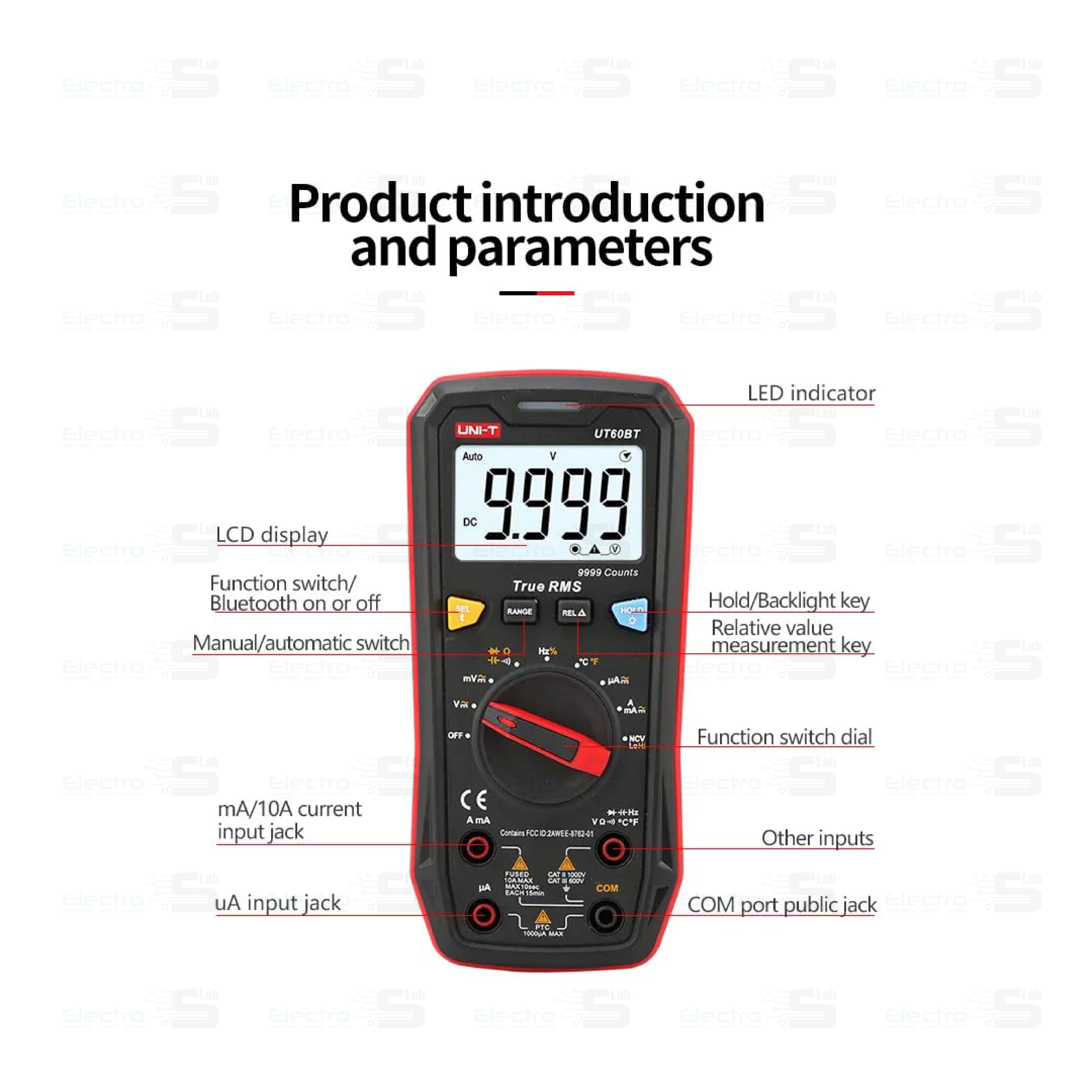 UNI-T UT60BT Bluetooth Digital Multimeter – Electroslab
