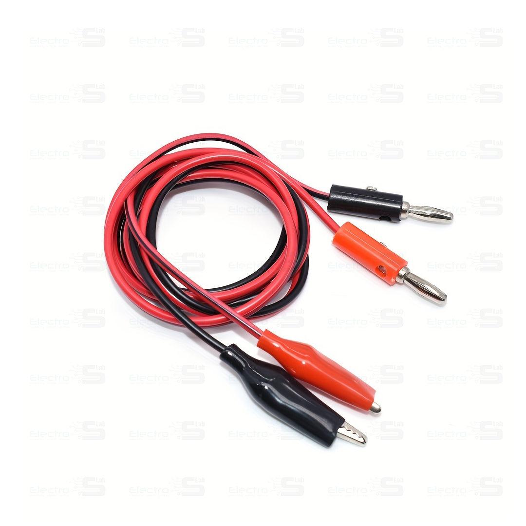2 Pair 1M Alligator Clips For Multimeter & Power Supply – Electroslab