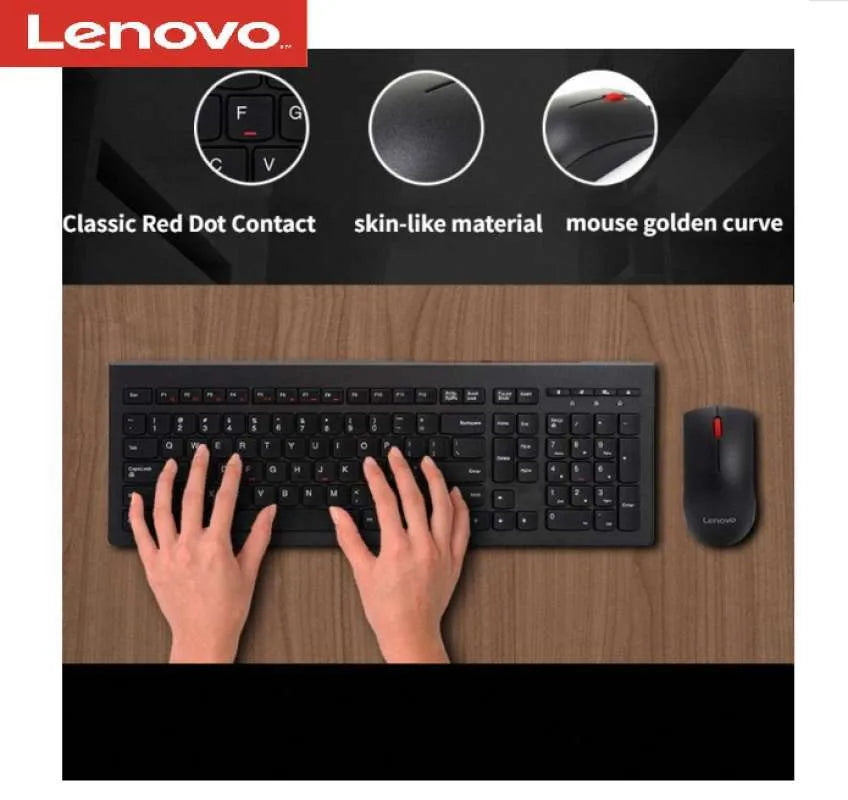 Combo Lenovo Red Dot Wireless Keyboard And Mouse M120 Pro – Electroslab