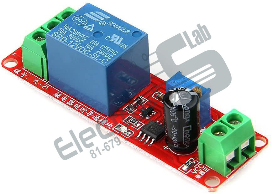 NE555 Timer Relay Switch Adjustable Module 12V (0 To 10 Sec) – Electroslab