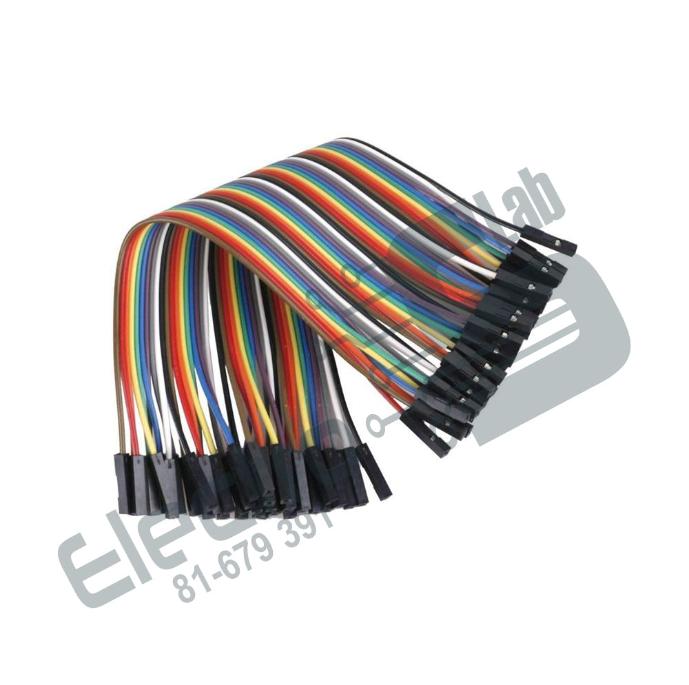 Female to Female Dupont Line 40 Pin 20cm – Electroslab