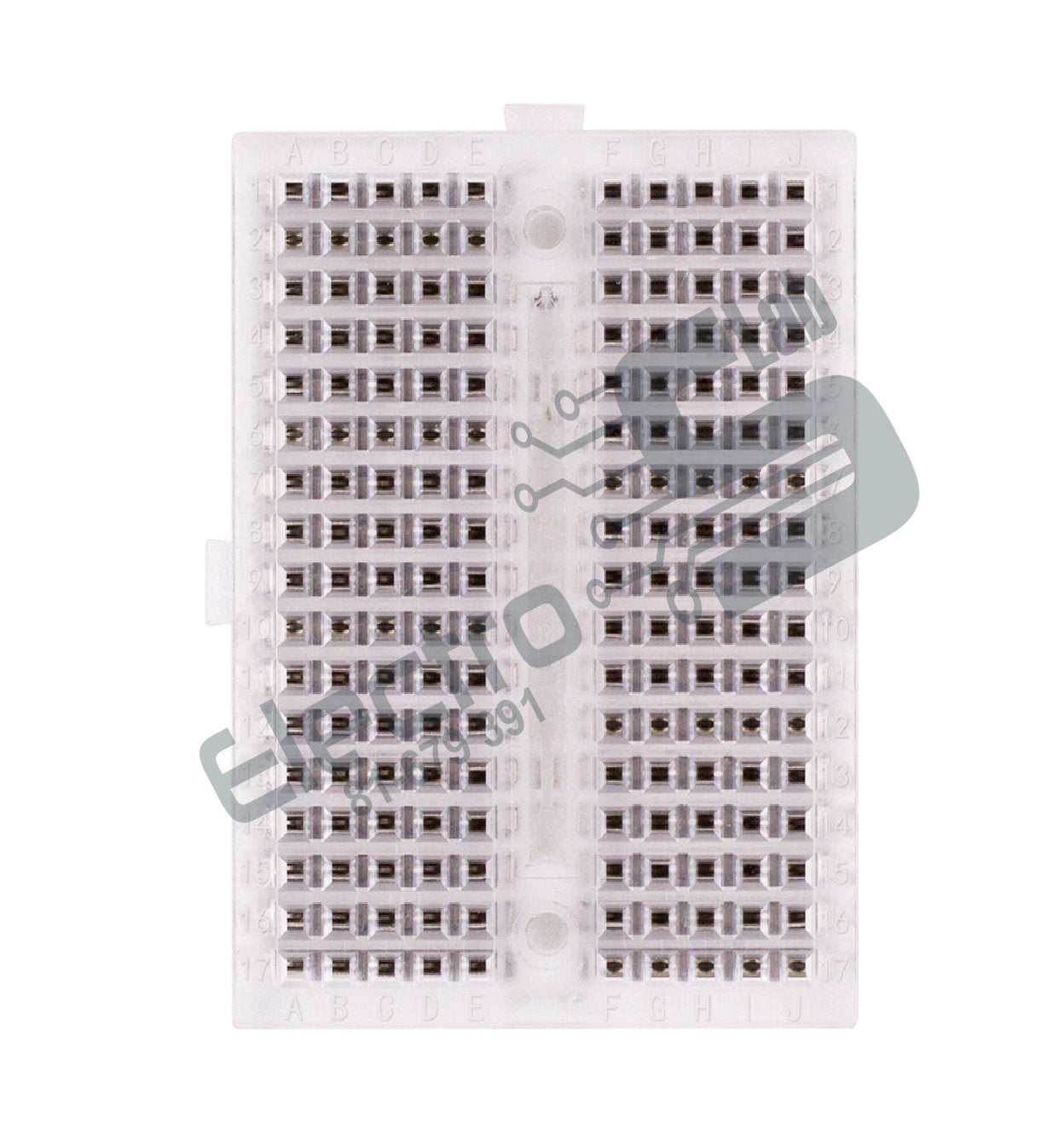 170pts Mini Breadboard Transparent – Electroslab