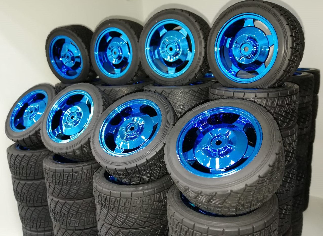 1pcs - 83MM Large Robot Smart Car Wheel Blue – Electroslab