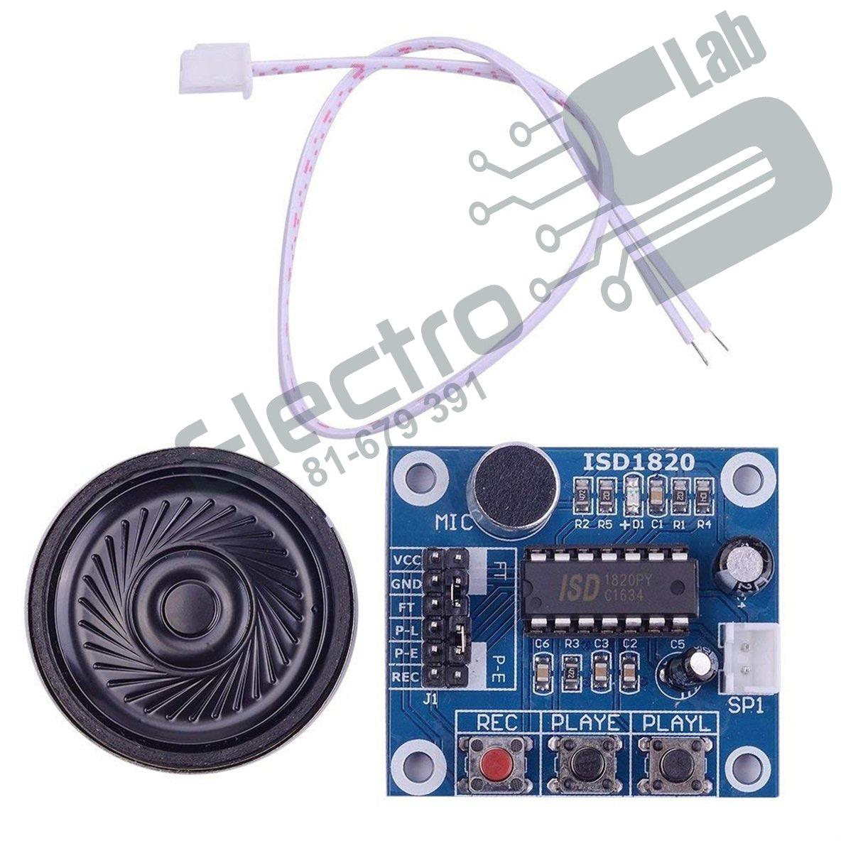 ISD1820 Recording Module Voice Board with Mic – Electroslab